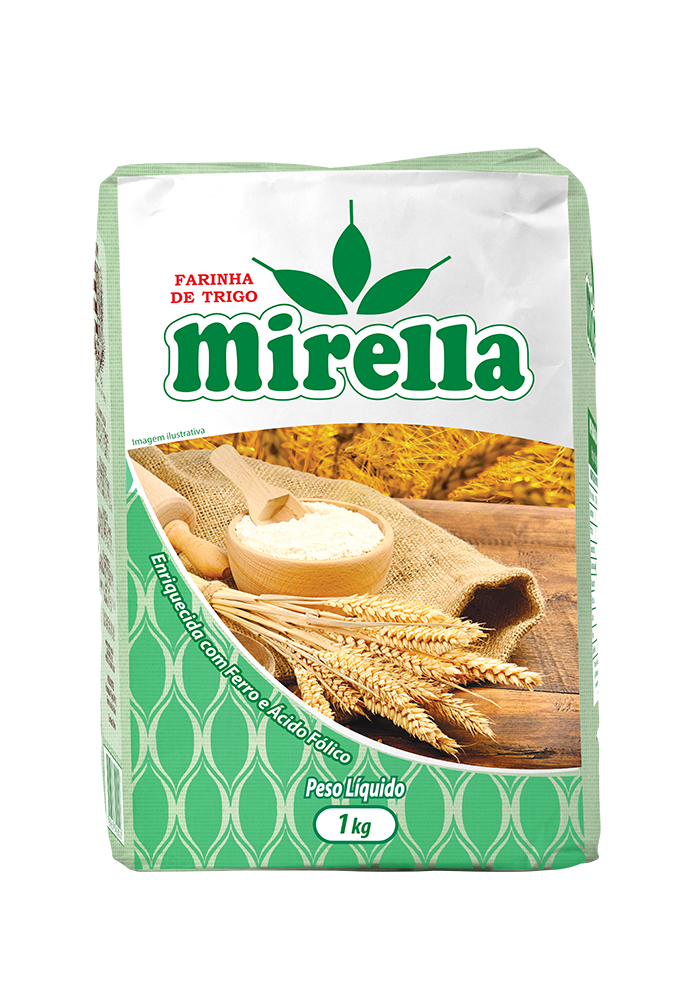 FARINHA DE TRIGO MIRELLA TIPO 1 - 1 KG (Papel) - Ocrim