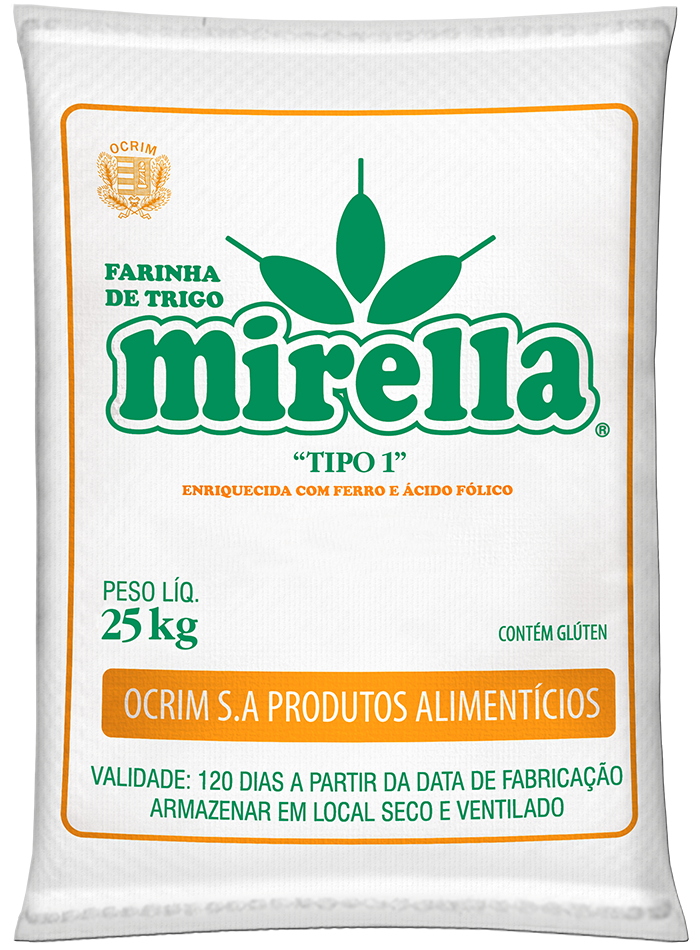 FARINHA DE TRIGO MIRELLA TIPO 1 - 25KG - Ocrim